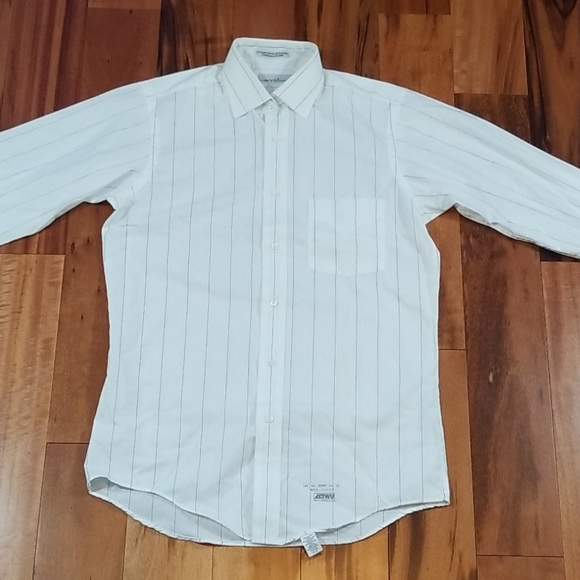 Enro | Shirts | Enro White Striped Dress Shirt Size 45 | Poshmark